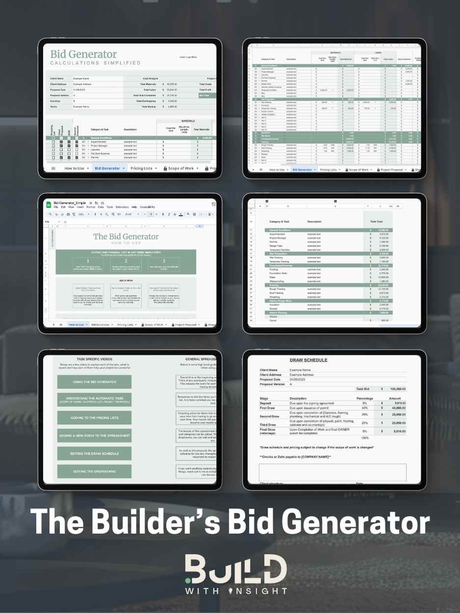 Builder Bid Generator – BUILD WITH INSIGHT