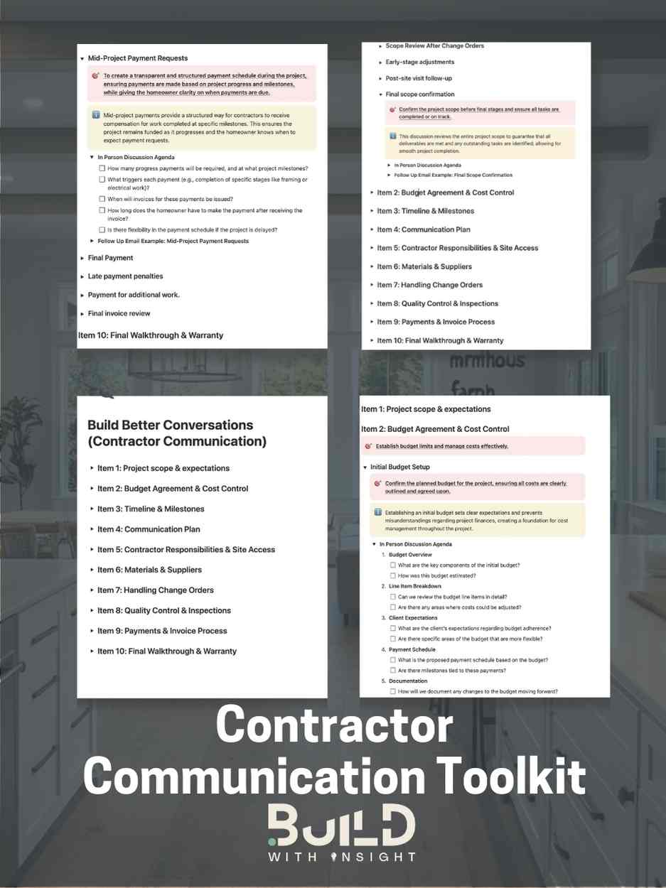 Contractor Communication Kit – BUILD WITH INSIGHT