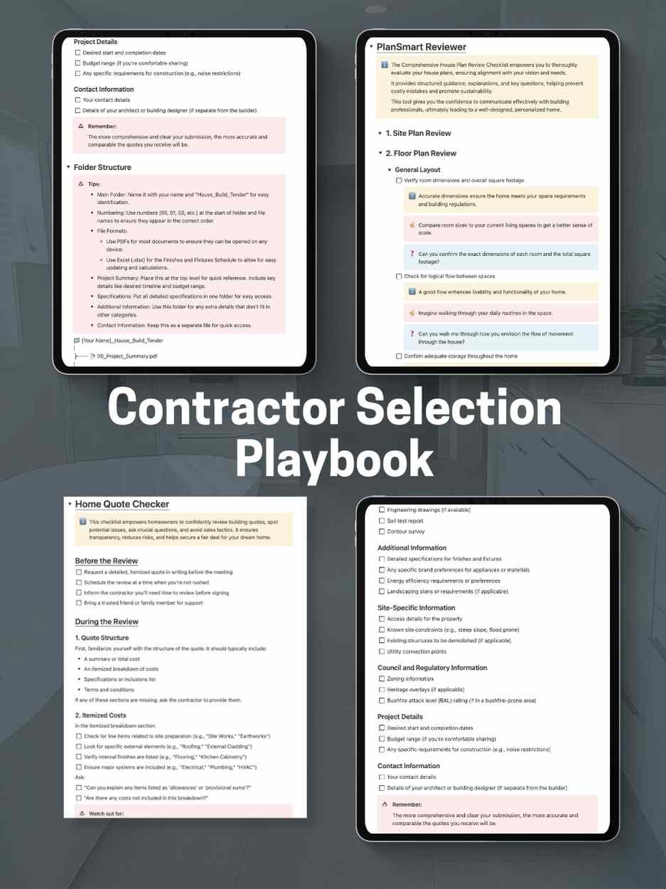 Contractor Selection Playbook – BUILD WITH INSIGHT